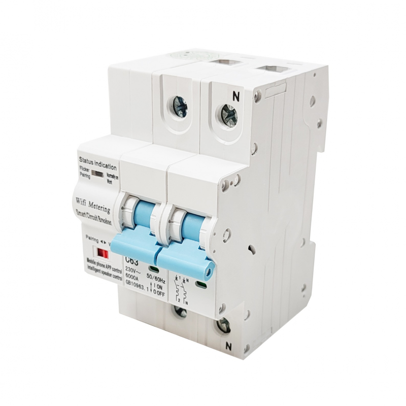 2P Smart Circuit Breaker (Programmable 10-63A) Wi-Fi/Bluetooth | LED ...