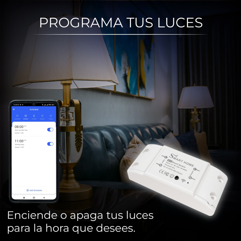 Universal relay Wi-Fi Smart Switch | LED ATOMANT