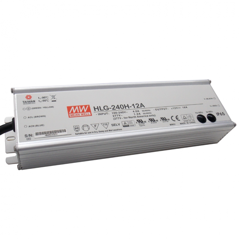 Mean Well Transformer HLG 240W 12V 16A IP20 | LED ATOMANT