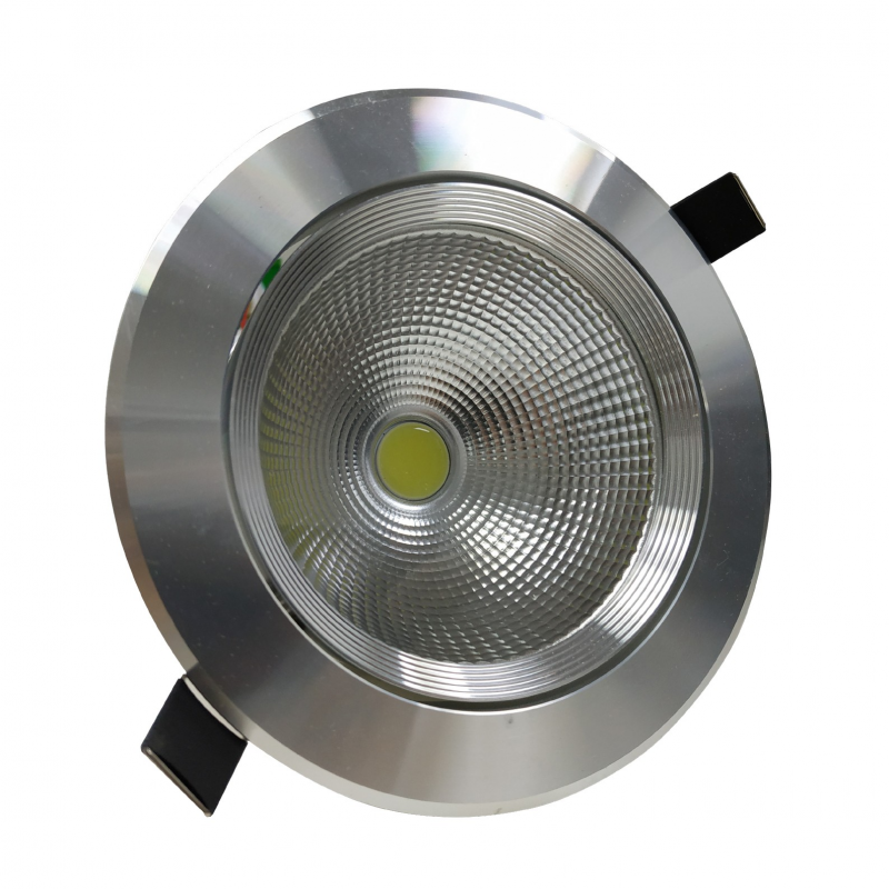 Downlight LED Circular Inox 15W 1200LM Corte 110mm 6500K | LED ATOMANT
