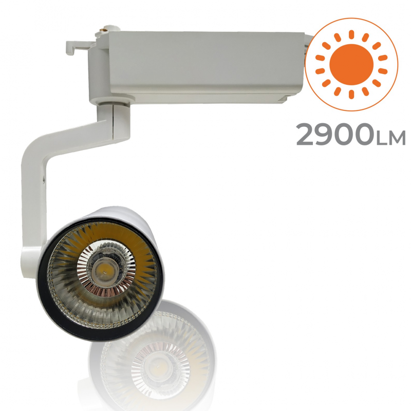 Track Light LED Monophase 30W 2900LM 4500K Track Light | LED ATOMANT