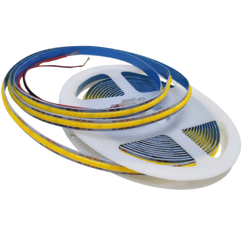 Rollo de 5 metros de Tira LED de Luz Continua 24V. 950LM/m. 10W/m. IP20 ...